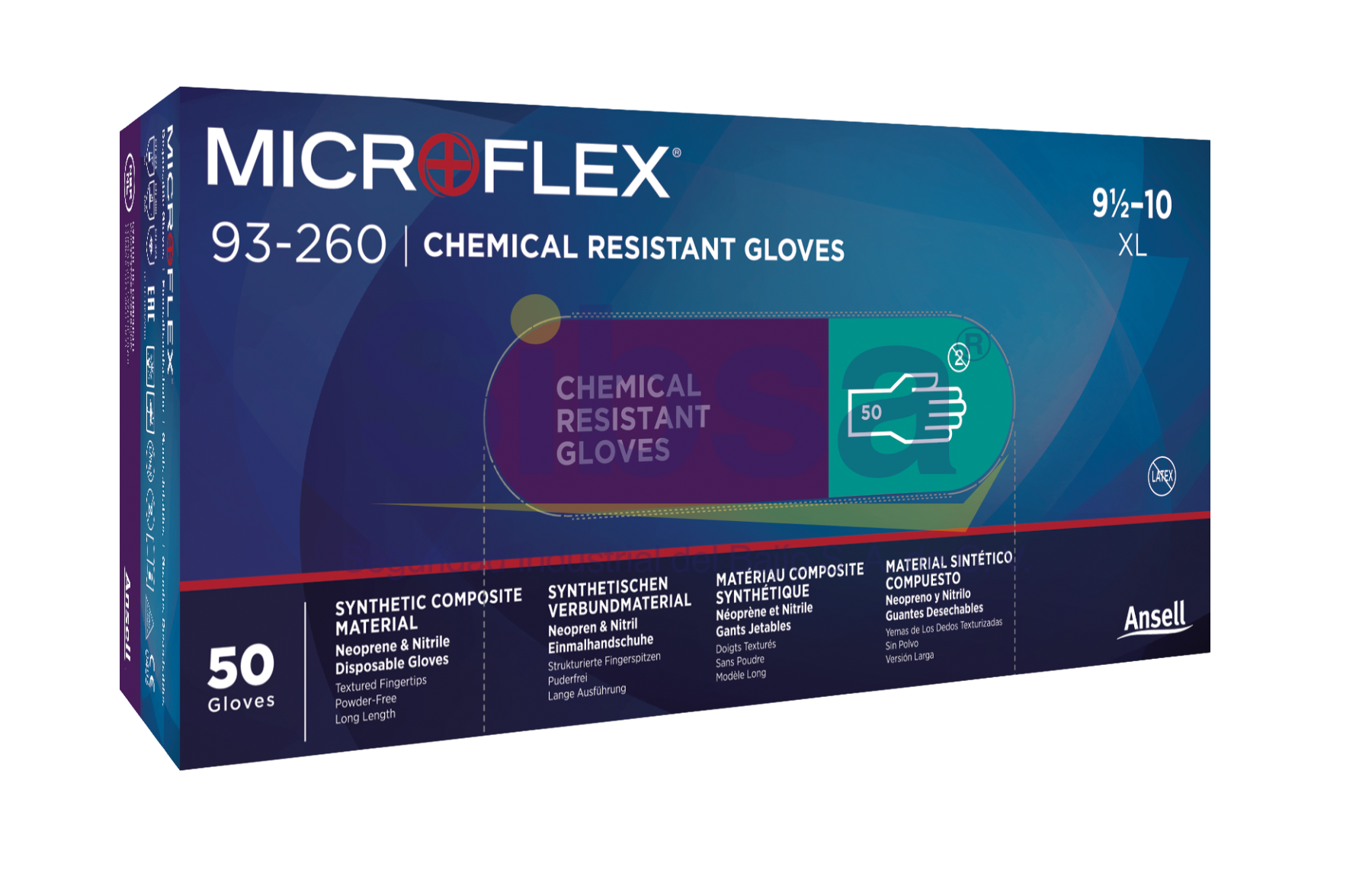 CAJA C50 GUANTES MICROFLEX NEOP Microflex® 93-260 – SIBSA